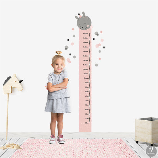 Pink full moon meter sticker for kids – Decohappy